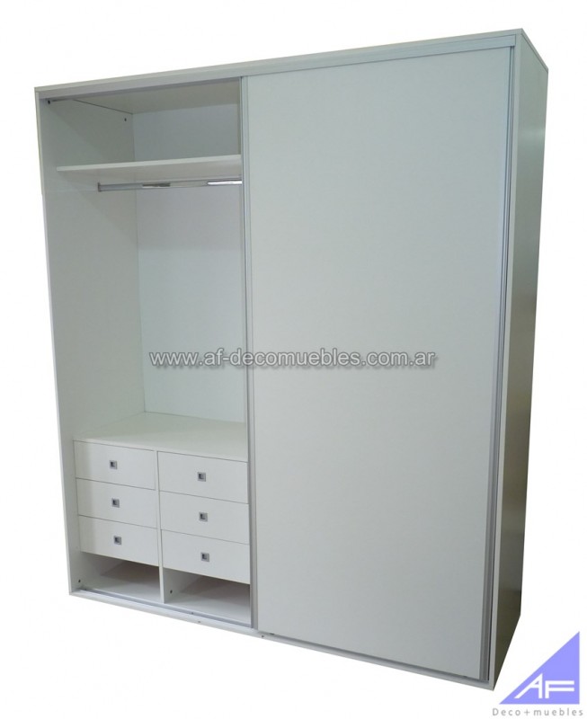 Placard simple de 2 puertas corredizas - AF Deco+muebles